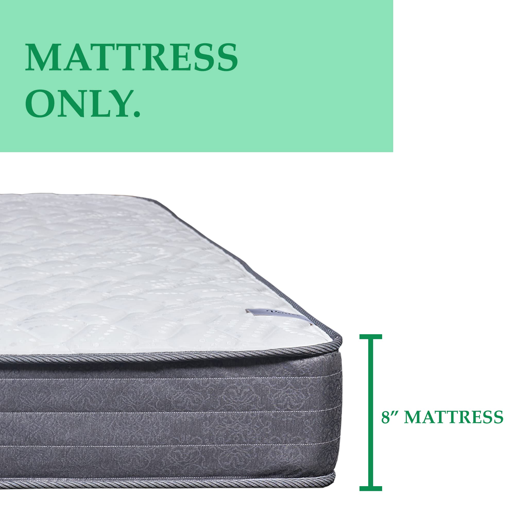 Nutan 8-Inch Gentle Firm Supportive Yet Remarkebly Comfortable innerspring Mattress,Queen Size