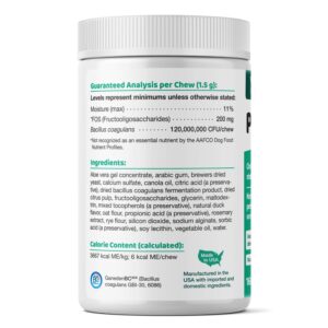 Wellnergy Daily Probiotic & Prebiotics Soft Chew for Dogs & Cats - Digestive Support for Diarrhea, Constipation, Upset Stomach, Indigestion & Gas - Helps Digestion, Allergy Skin & Immune Health 160ct