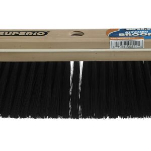 Broom Refill Head for Kitchen and Home Broom - Heavy Duty Household Broom Easy Sweeping Dust and Wisp Floors and Corners (Black- Tampico & Synthetic)