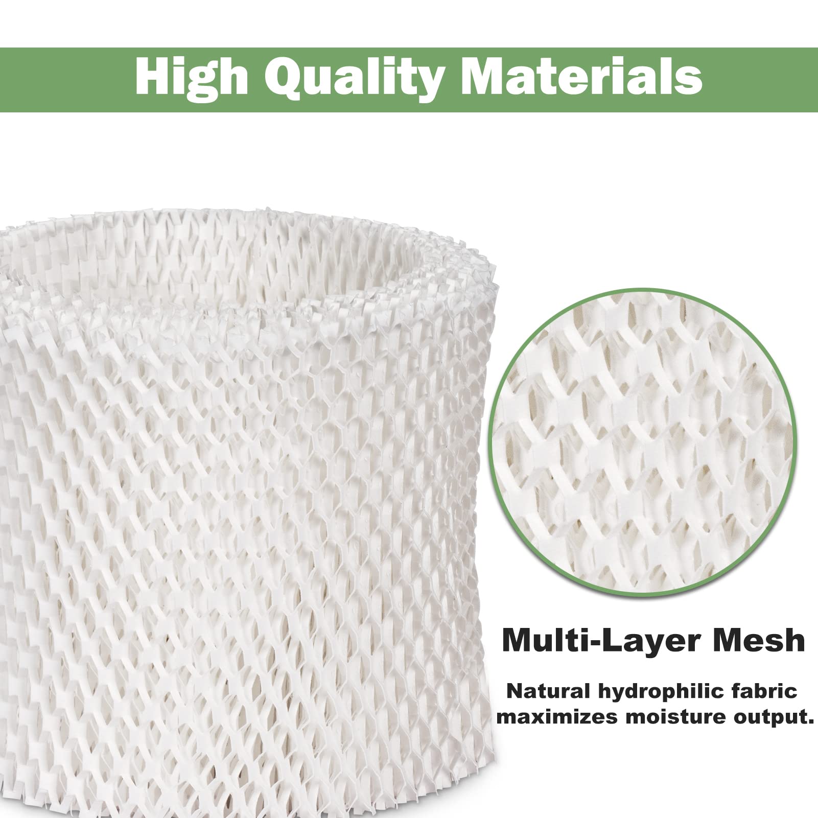 Future Way HC-888 Humidifier Filter C Compatible with Walgreens Cool Mist Humidifier, Honeywell HC 888 Series, HCM 890 Series, 4-Pack