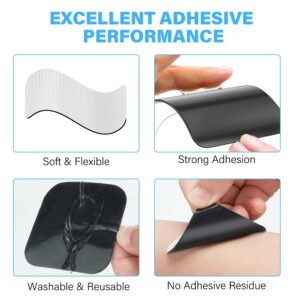 LotFancy TENS Unit Replacement Pads Assorted Sizes, 20PCS Self-Adhesive Electrode Pads for TENS/EMS Massager, 2” x 2” -12Pcs, 2” x 3.5”- 4Pcs, 1.25" Round - 4Pcs