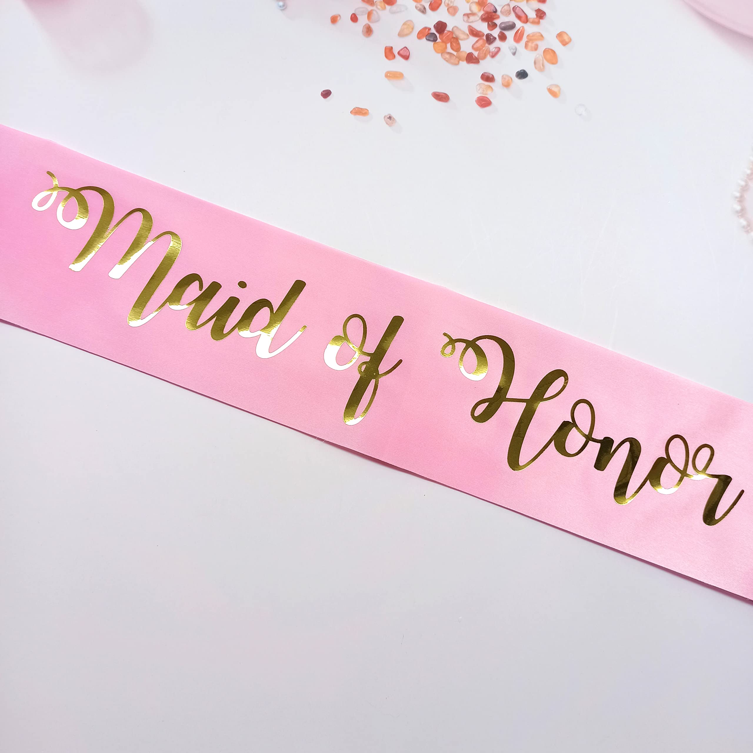 Magnusson's Garden Maid of Honor Sash, Bachelorette Party Sash, Bridal Shower Decorations, Wedding Party Accessories, Chief Bridesmaid Proposal Gift Ideas