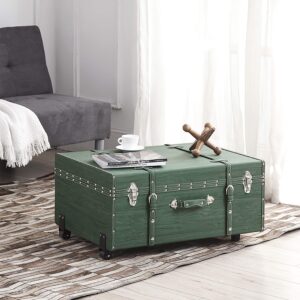 DormCo Texture® Brand Trunk - Marble Green 29"L x 20"W x 14"H