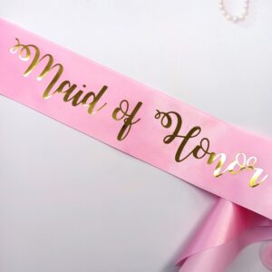 Magnusson's Garden Maid of Honor Sash, Bachelorette Party Sash, Bridal Shower Decorations, Wedding Party Accessories, Chief Bridesmaid Proposal Gift Ideas