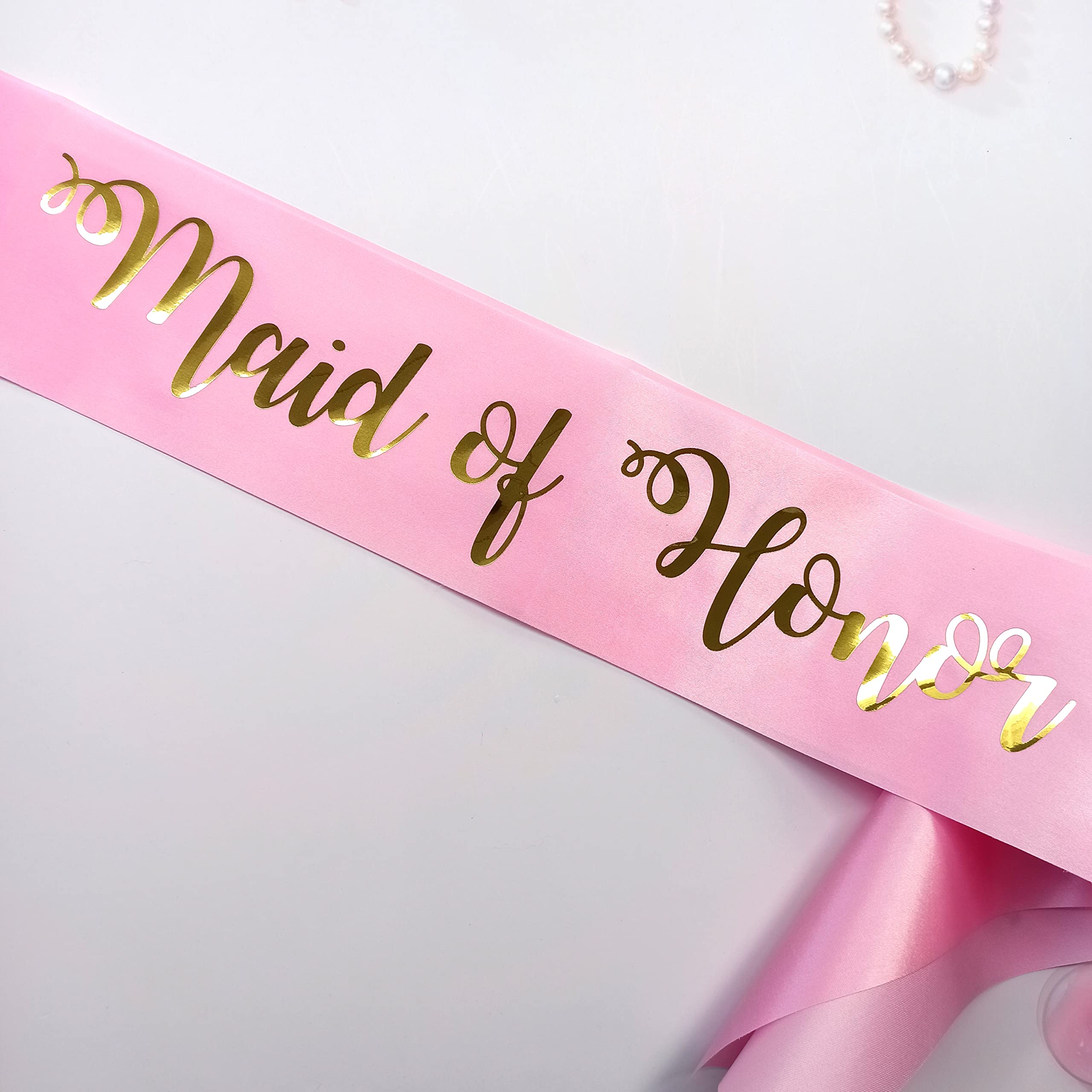 Magnusson's Garden Maid of Honor Sash, Bachelorette Party Sash, Bridal Shower Decorations, Wedding Party Accessories, Chief Bridesmaid Proposal Gift Ideas