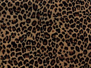 amornphan 44 inch brown color leopard pattern animal cheetah tiger print 100% cotton fabric for patchwork needlework diy handmade sewing crafting for 1 yard.