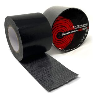 Surviveware Waterproof Duct Tape, Heavy Duty with Easy Tear Technology for Camping, Outdoors Adventures and Survival Kits