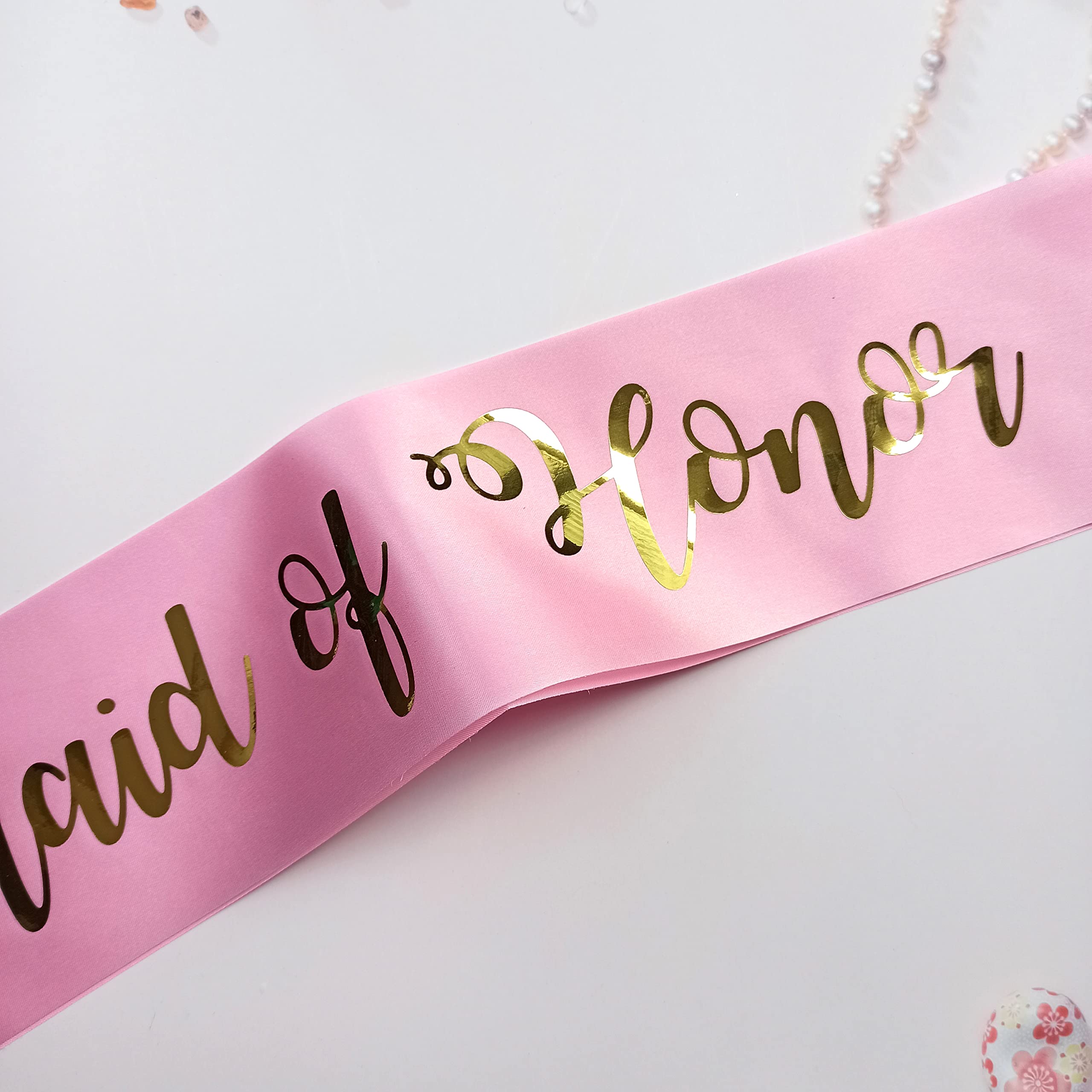 Magnusson's Garden Maid of Honor Sash, Bachelorette Party Sash, Bridal Shower Decorations, Wedding Party Accessories, Chief Bridesmaid Proposal Gift Ideas