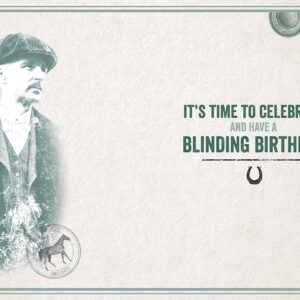 Danilo Promotions Peaky Blinders Birthday Card - Go Fetch The Cake Arthur!, Multi, PY001