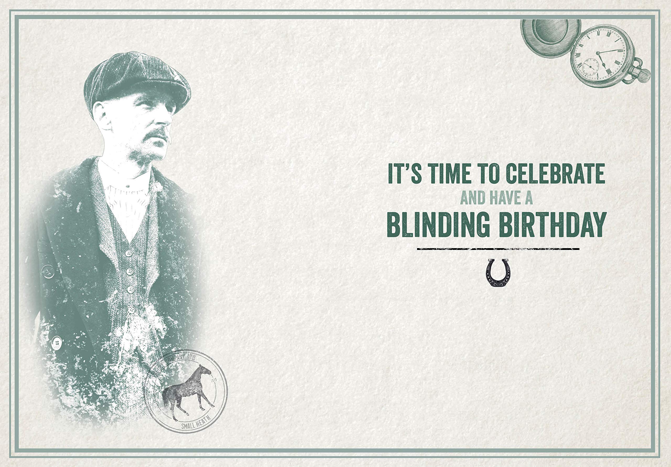 Danilo Promotions Peaky Blinders Birthday Card - Go Fetch The Cake Arthur!, Multi, PY001