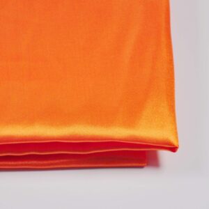 charmeuse satin orange fabric, 60" wide, silky, for wedding,bridal,decoration, fashion,apparel crafts by 1yard