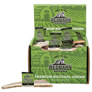 redbarn half elk antler small/medium for dogs (case of 12 antlers)