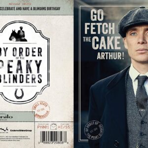 Danilo Promotions Peaky Blinders Birthday Card - Go Fetch The Cake Arthur!, Multi, PY001