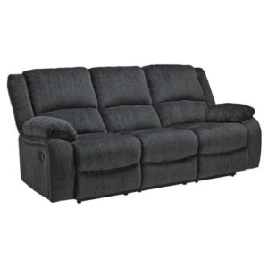 signature design by ashley draycoll power reclining sofa in slate