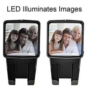 35mm Slide Viewer LED Transparency Viewer, 3X Magnification, Handheld Viewer for 35mm Slides & Film Negatives