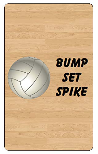 60 Sports Volleyball Miniature Candy Bar Wrapper, Mini Candy Bar Stickers for Birthday Party, Baby Shower, Wedding, Graduation, or Any Family Event Decorations, Bump Set Spike, Candy Not Included.