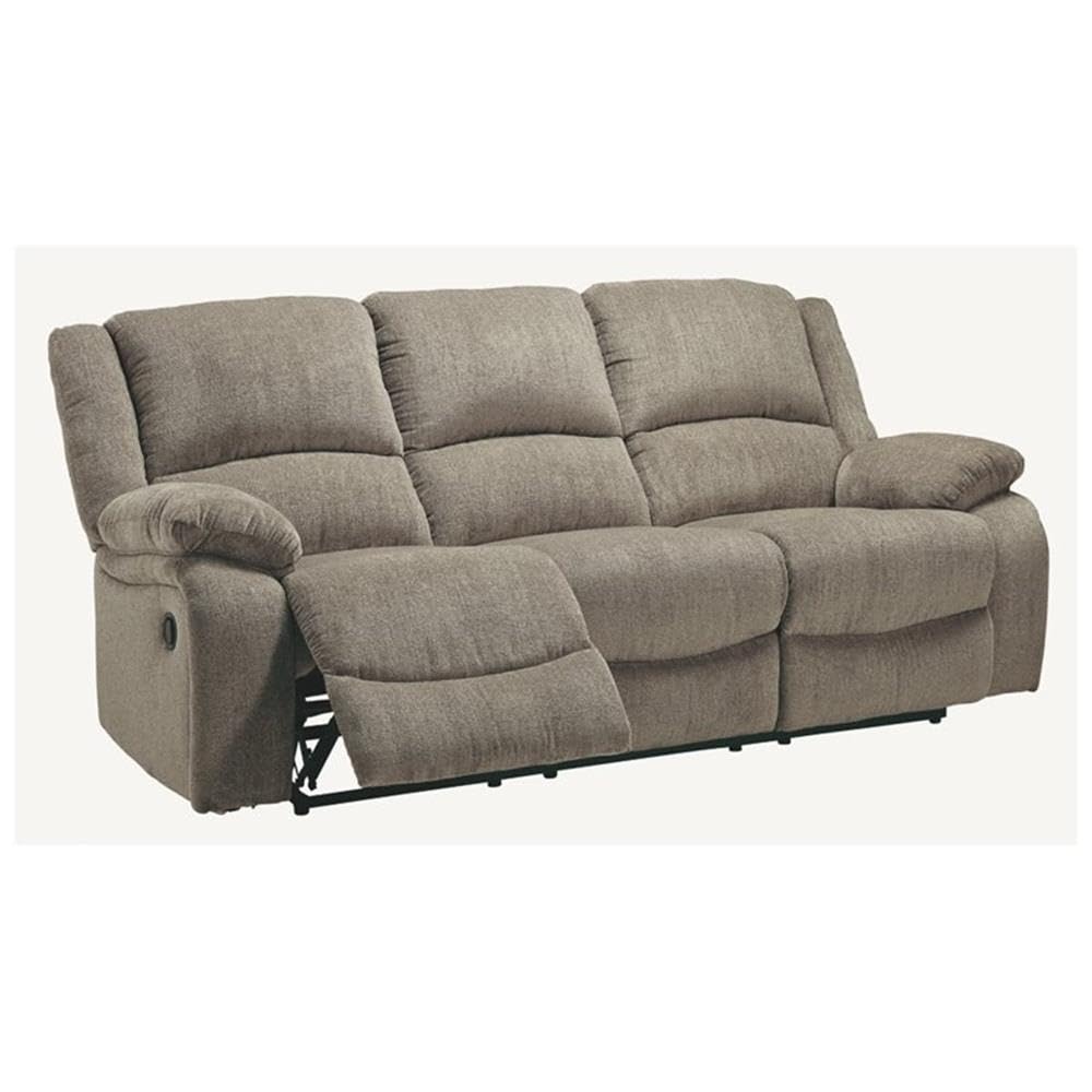 Signature Design by Ashley Draycoll Reclining Sofa in Pewter