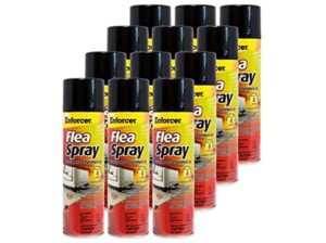 enforcer flea spray for carpets & furniture - 14 oz (case of 12) enfs14 - kills fleas, ticks & carpet beetles