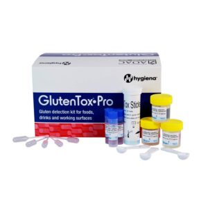 hygiena glutentox pro gluten detection kit for foods, beverages, and surfaces (25 tests)