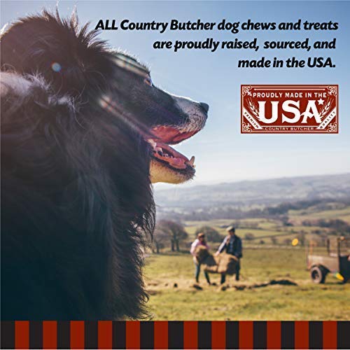 THE COUNTRY BUTCHER 4" Beef Rib Dog Bones for Small and Medium Breed Dogs, Natural, Tough, Dental Treat, Chew Toy, Made in The USA, 12 Count Soft to Moderate Chewers