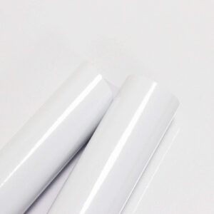 toduso 15.8''×118.1'' white contact paper shiny countertop contact paper for cabinets glossy contact paper furniture self adhesive kitchen white wallpaper drawer liner waterproof easy to clean