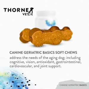 ThorneVET Canine Geriatric Basics – Senior Dog Multi-Vitamin/Mineral Formula Supports Healthy Cognition, Joints, and Eyes, 90 Soft Chews