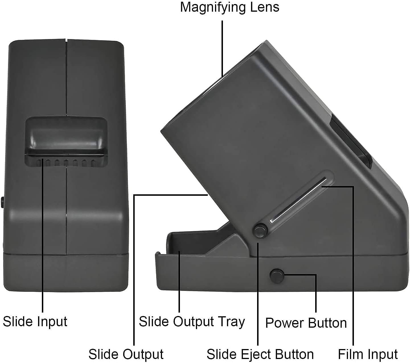 35mm Slide Viewer LED Transparency Viewer, 3X Magnification, Handheld Viewer for 35mm Slides & Film Negatives