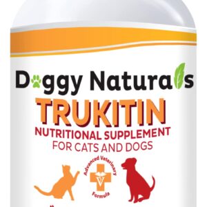 Trukitin Chitosin Based Phosphate Binder for Cats & Dogs – All Natural Human Grade Ingredients for Renal Support Supplement with Calcium Carbonate Oral Powder (Made in U.S.A)