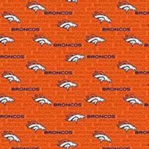 broncos mini cotton fabric 1 yard