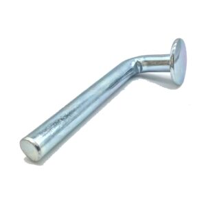 pallet rack safety bolt, universal drop pin, round top hat Φ ¾″|0.750″(19.050mm), width Φ 0.300″(7.620mm), height 3.025″(76.835mm) high from top to bottom, beam locker, 2 packs, 50 pcs/pack, rm76×77