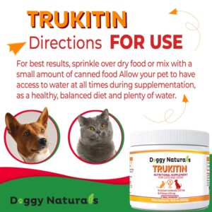 Trukitin Chitosin Based Phosphate Binder for Cats & Dogs – All Natural Human Grade Ingredients for Renal Support Supplement with Calcium Carbonate Oral Powder (Made in U.S.A)