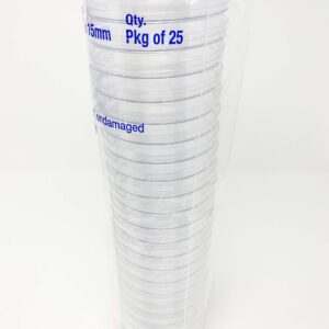 EZ BioResearch Petri Dish with Lid, 100 mm/15 mm, Sterile, 25/Pack