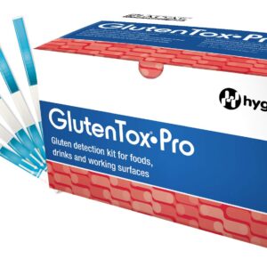 Hygiena GlutenTox Pro Gluten Detection Kit for Foods, Beverages, and Surfaces (25 Tests)