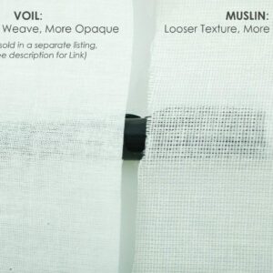 Muslin Fabric,100% Cotton,Loose Weave Cheesecloth, Optic White & Ecru Natural Cream Sheer Gauze Material. Authentic Premium Indian Cotton for Dressmaking and Curtains Crafts Neotrims. White, 1mt