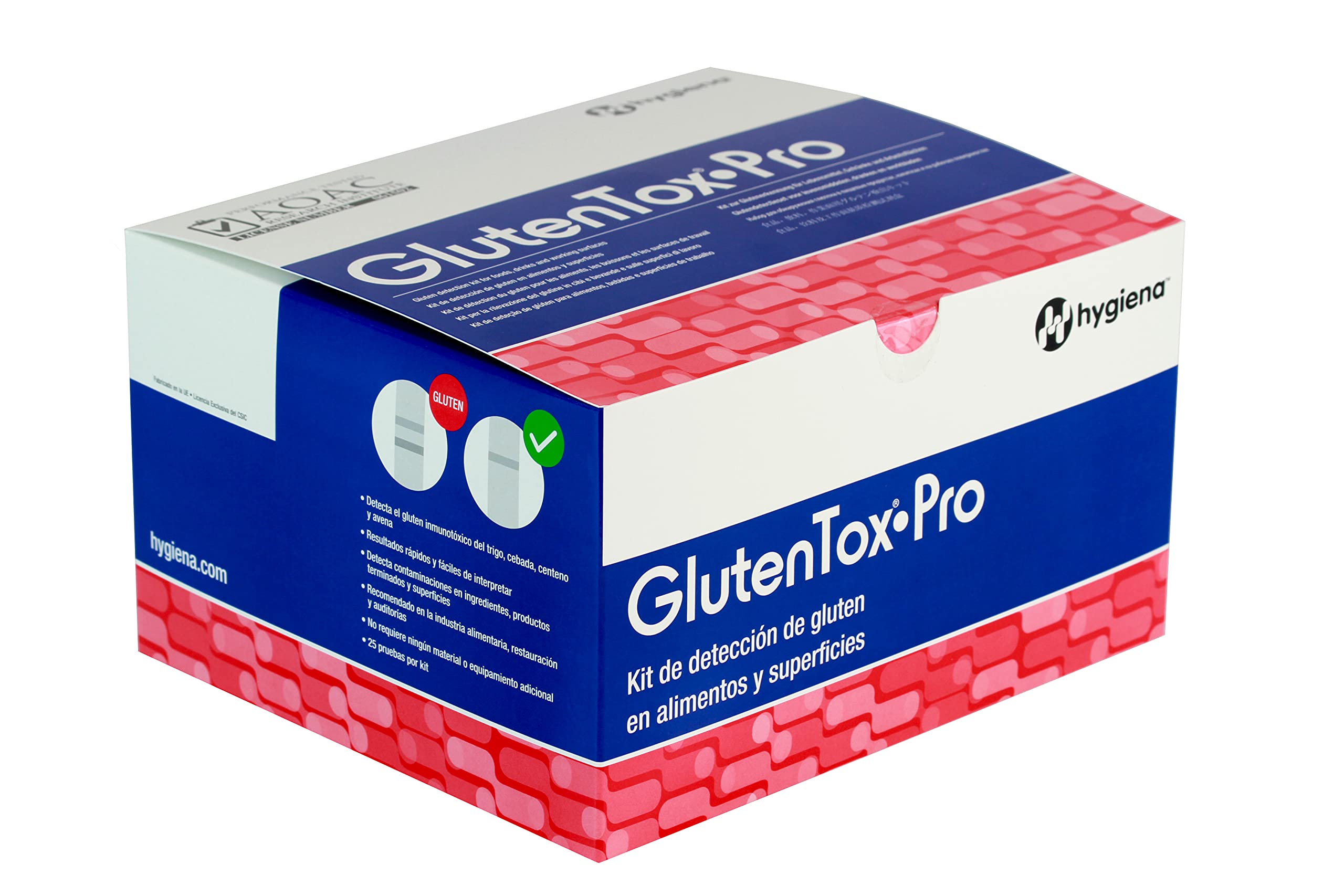 Hygiena GlutenTox Pro Gluten Detection Kit for Foods, Beverages, and Surfaces (25 Tests)