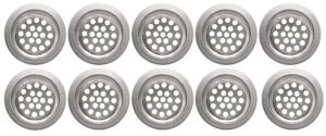 standard bathtub screen cover stainless steel small hair catcher for bath tub - pack of 10 - kitchen sink metal mesh filter drain strainer