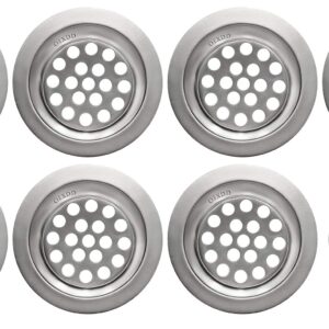 Bathtub Sink Metal Hair Protector Small Drain Basket Stopper - Pack of 8 - Bathroom Tub Stainless Strainer Kitchen Sink Drain Catcher