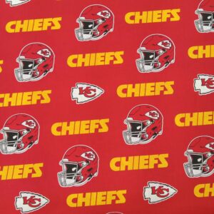 chiefs cotton fabric 1 yard