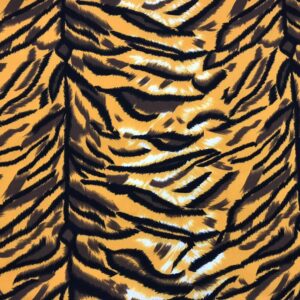 AMORNPHAN Set of 4 Tiger Leopard Animal Pattern Printed Cotton Quilting Fabric Bundle for Patchwork Needlework DIY Handmade Sewing Crafting Scrapbooking Precut 18 x 22 Inches (Set of 4 Pieces)