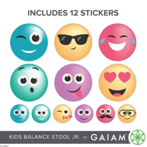 Gaiam Kids Wobble Stool Desk Chair - Alternative Flexible Seating Balance Wiggle Chair | ADHD Sensory Fidget Core Rocker Child Seat Elementary School Classroom Furniture for Student, Toddler, Ages 5-8