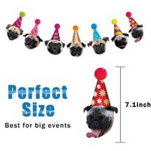 Pug Birthday Garland, Pug Dog Birthday Banner, Pug Bday Party Decoration for Pug Lovers