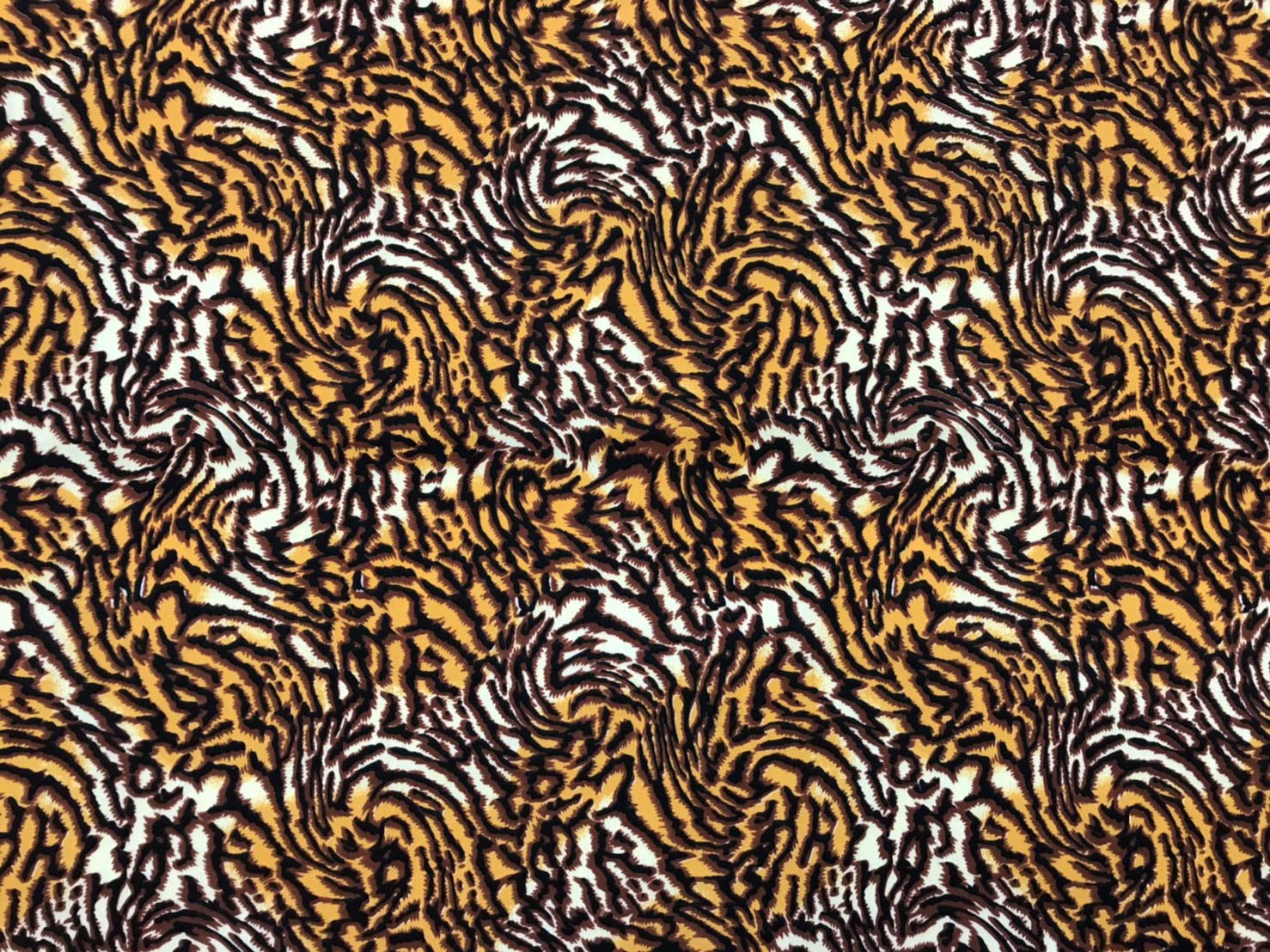 AMORNPHAN Set of 4 Tiger Leopard Animal Pattern Printed Cotton Quilting Fabric Bundle for Patchwork Needlework DIY Handmade Sewing Crafting Scrapbooking Precut 18 x 22 Inches (Set of 4 Pieces)