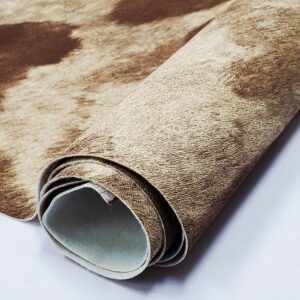 Vinyl Upholstery Embossed Texture Fabric Horse Fake Leather / 54" Wide/Sold by The Yard (Brown)