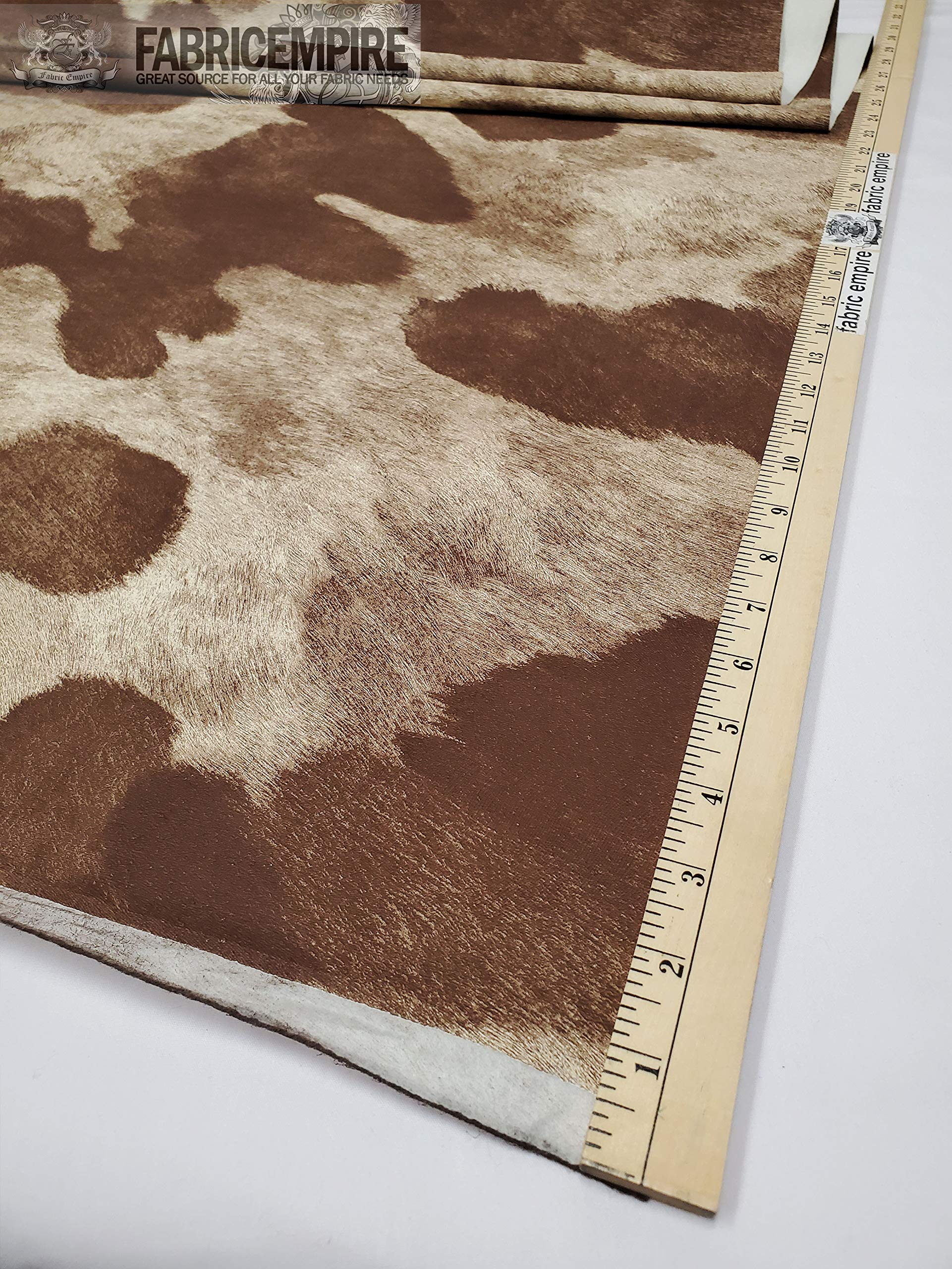 Vinyl Upholstery Embossed Texture Fabric Horse Fake Leather / 54" Wide/Sold by The Yard (Brown)