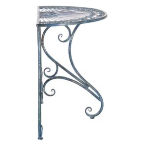 SAFAVIEH Outdoor Collection Annalise Victorian Antique Blue Accent Table