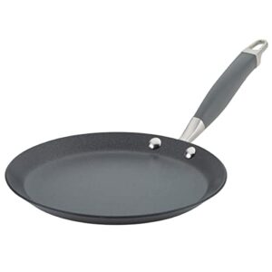 anolon advanced home hard anodized nonstick crepe pan, 9.5 inch - moonstone