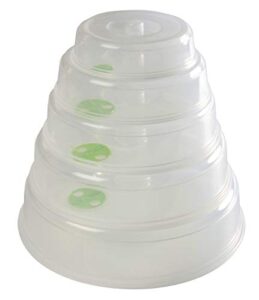 simply served variety pack steam vents microwave splatter covers, clear