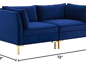 Modway Ardent Performance Velvet Loveseat, Navy