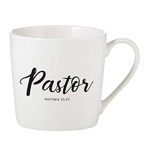 Faithworks Creative Brands Inspirational Bone China Café Mug Gift Set, Set of 2, Pastor & Wife