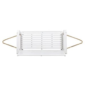 Christopher Knight Home Beata Outdoor Acacia Wood Porch Swing, White